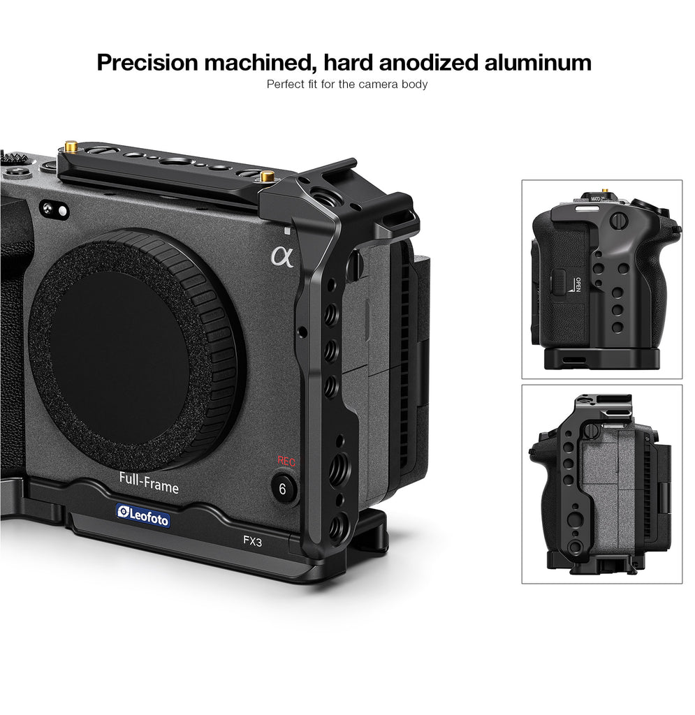 Leofoto Sony FX3 Camera Cage & FX3-XLR Handle Extension – photosphere.sg