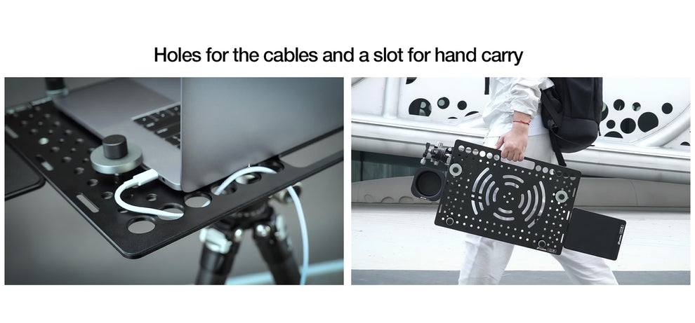 Leofoto LCH-3Kit laptop tray (includes mouse deck and cup holder) – photosphere.sg