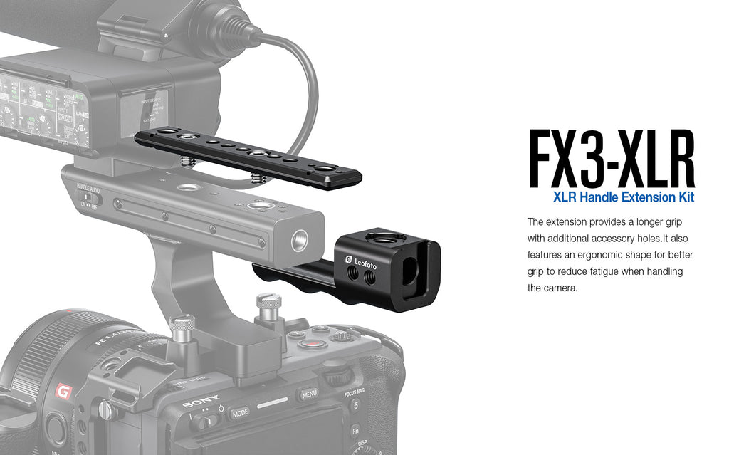 Leofoto Sony FX3 Camera Cage & FX3-XLR Handle Extension – photosphere.sg